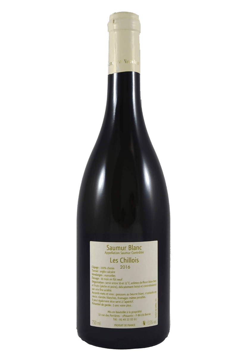 Saumur Blanc sec – Les Chillois – Isabelle SUIRE – Vin de SAUMUR